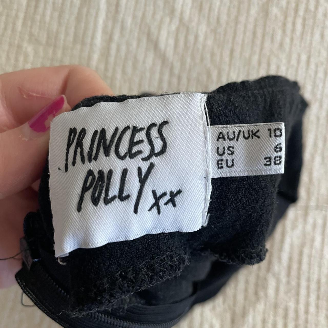 BLACK MINI SKIRT Princess Polly Size medium but... - Depop