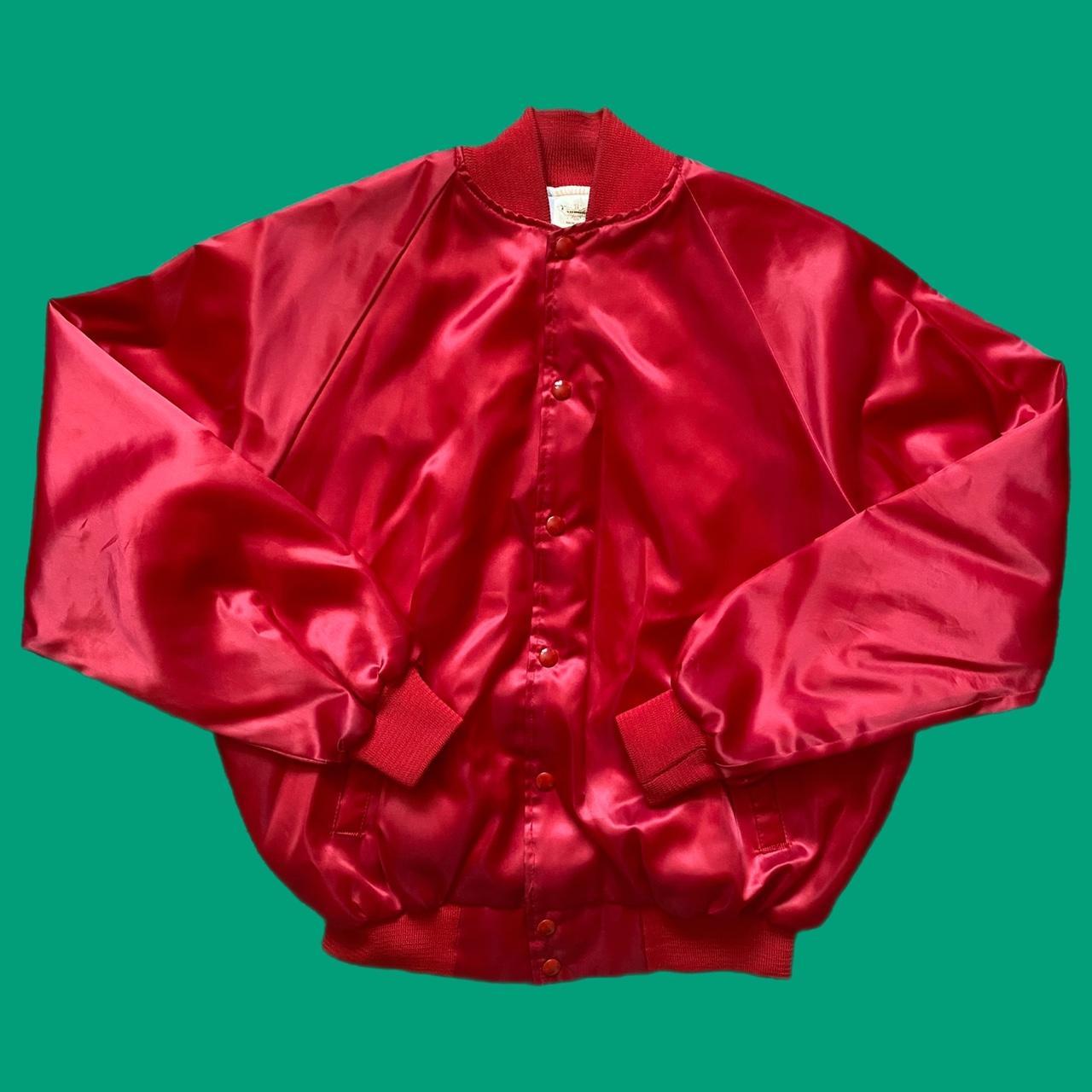 Men's Red and White Jacket | Depop