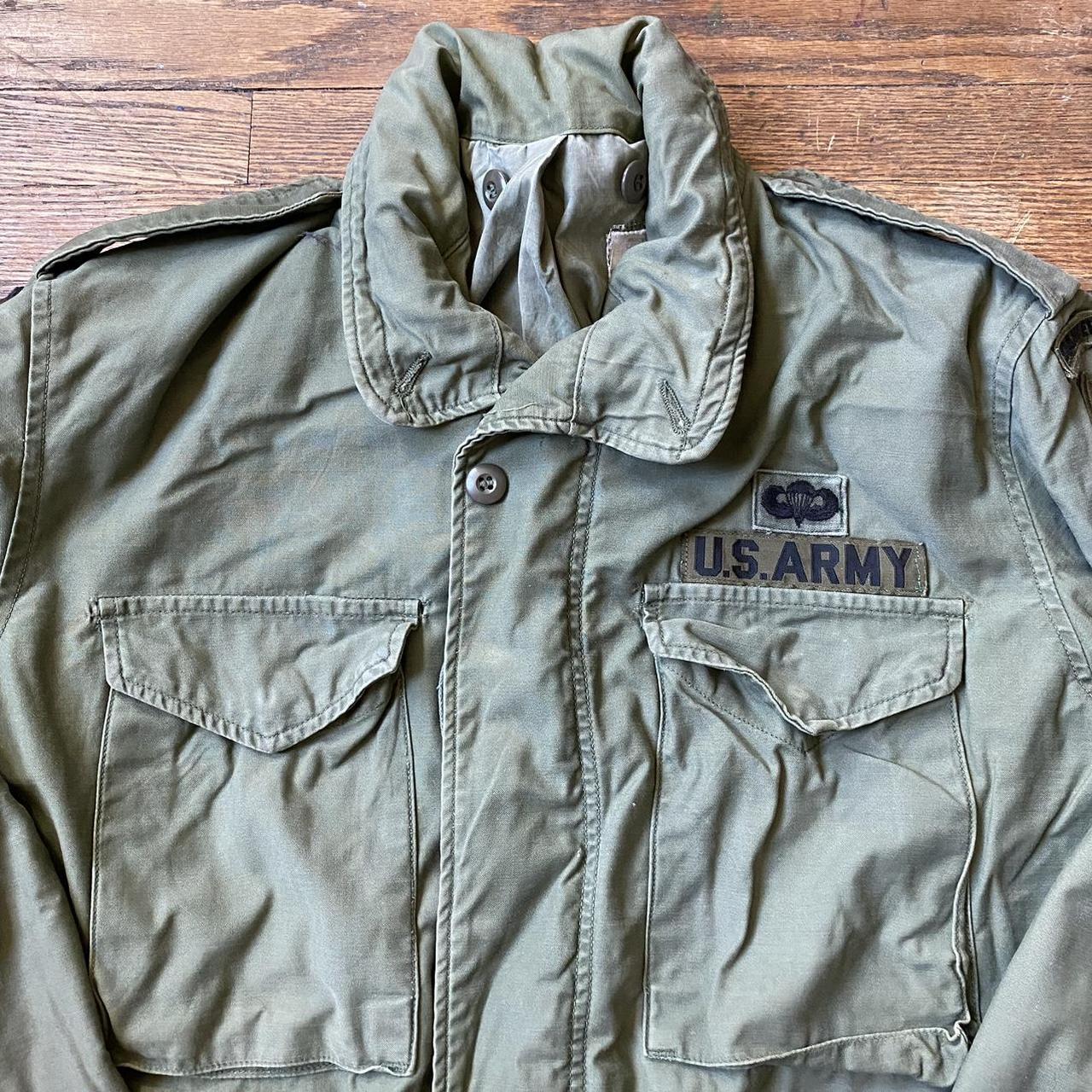 Vintage 1970s US Army Ranger Vietnam War M65 OG-107... - Depop
