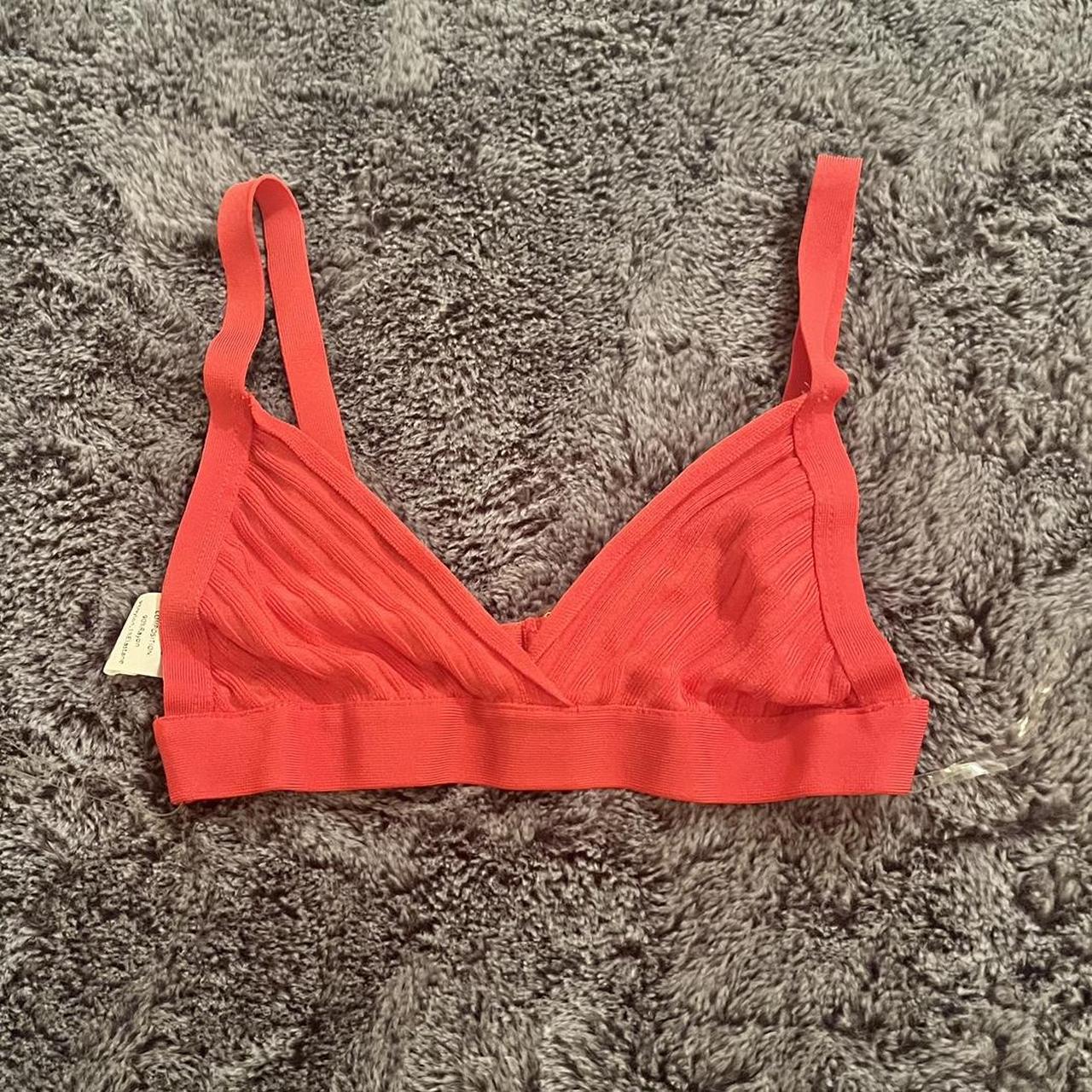 House of CB coral color bralette in a size... - Depop