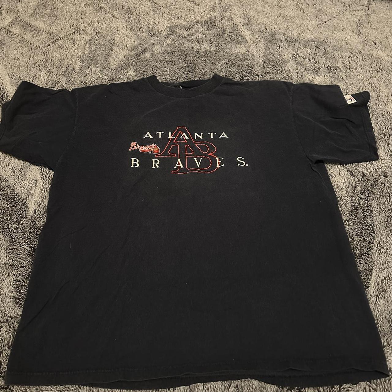 2000s Atlanta braves logo athletic embroidered... | Depop