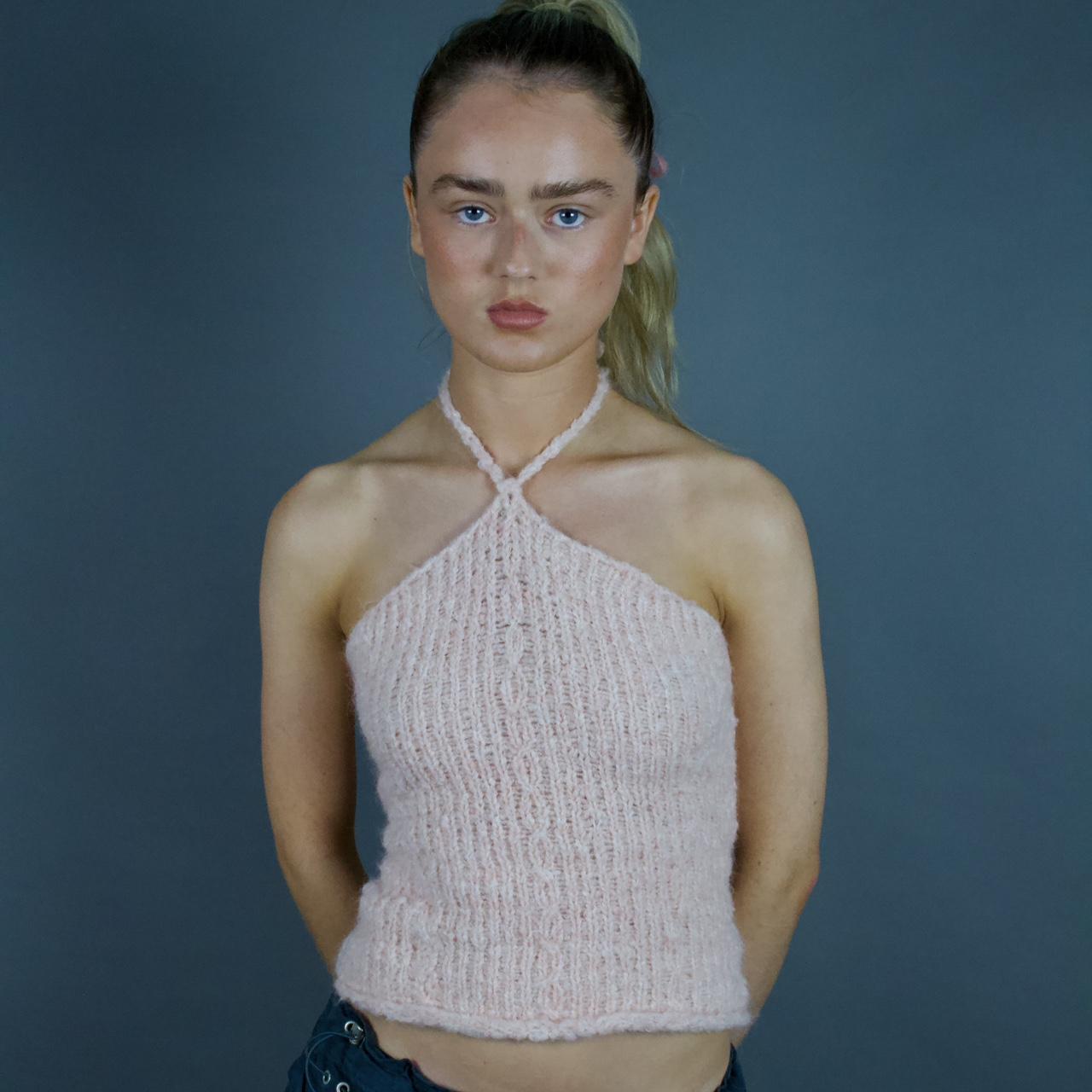 Ballet inspired knitted halter neck top🎀 . . Made to... - Depop
