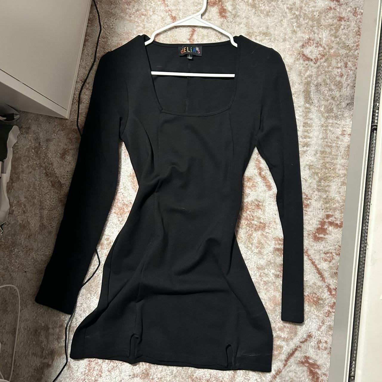 dollskill delia’s black mini dress worn! - Depop