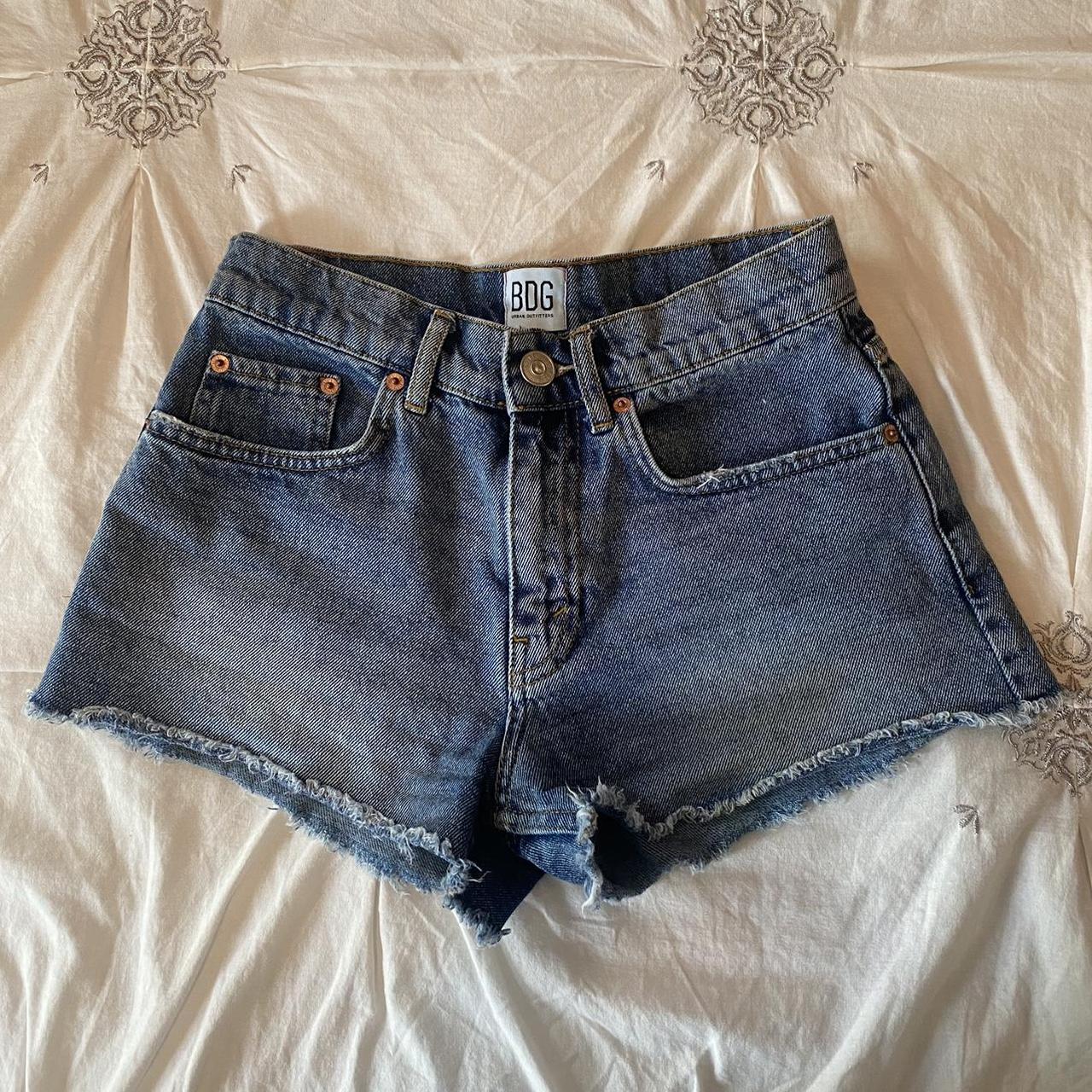 BDG denim shorts. mid rise. super cute and so... - Depop