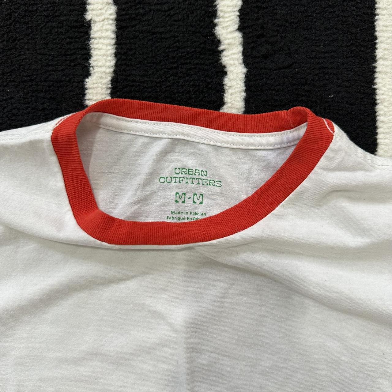 Basic white and red ringer tee from urban outfitters... - Depop