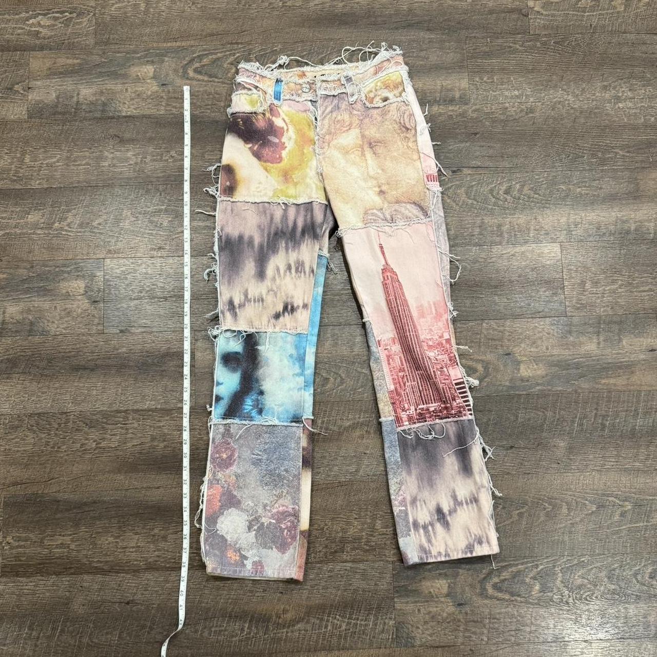 jaded london patchwork jeans. size w25, super cute... - Depop