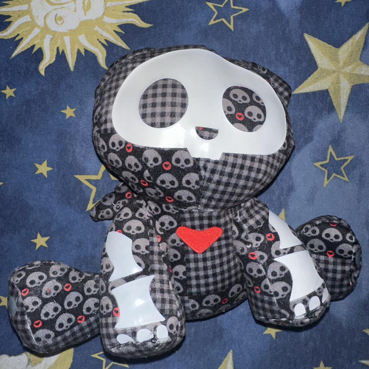 Vintage kit the cat skelanimals plushie 🖤... - Depop