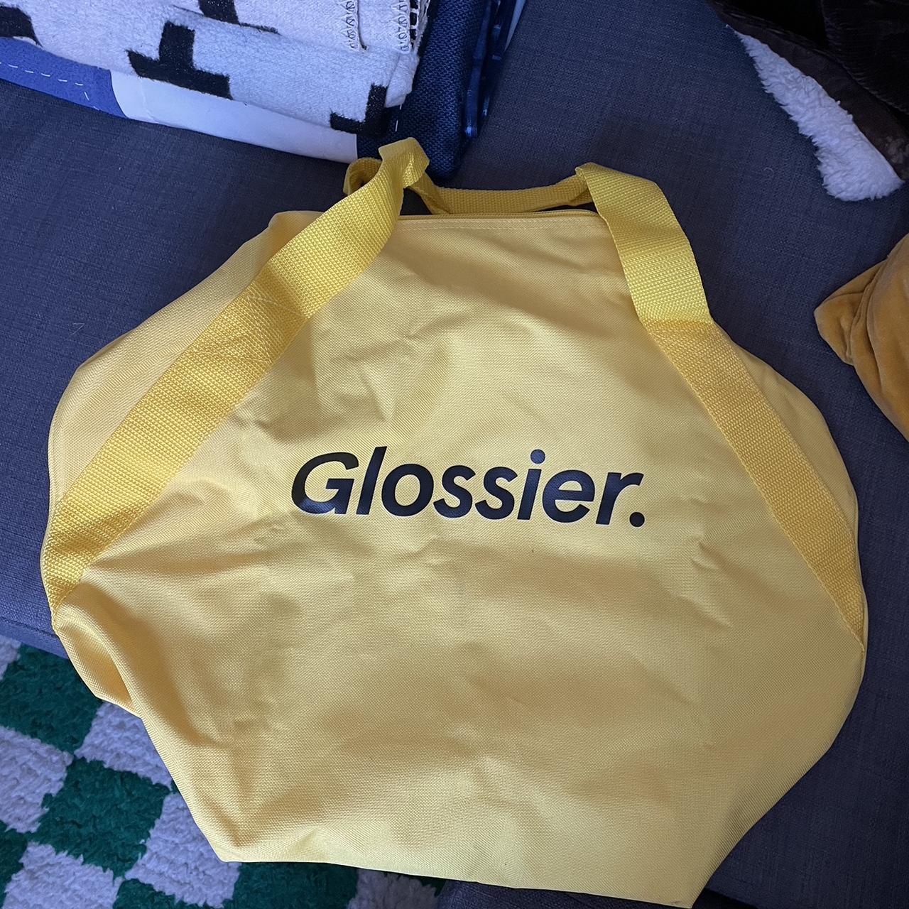 New Glossier yellow duffel bag - Depop