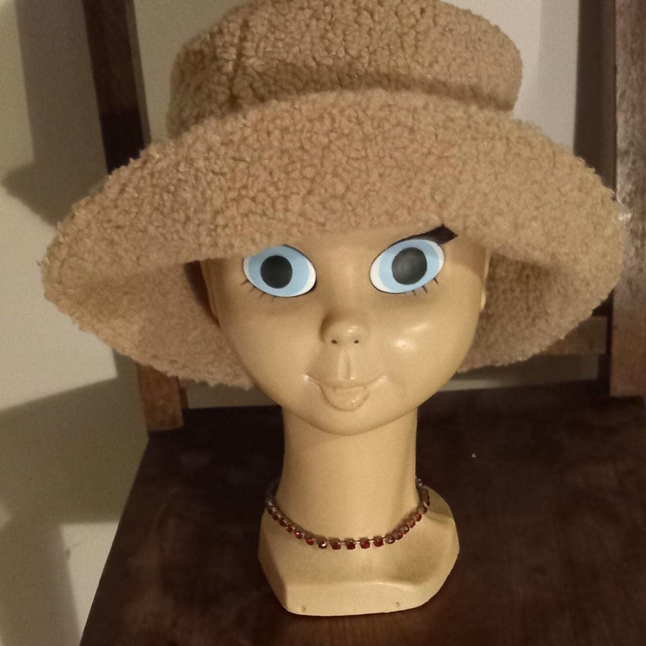 Women's Brown and Khaki Hat | Depop