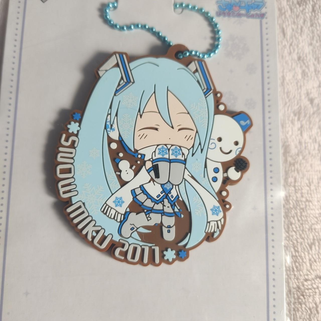 Snow Miku 2011 Rubber Key Chain I won it in a Kuji... - Depop