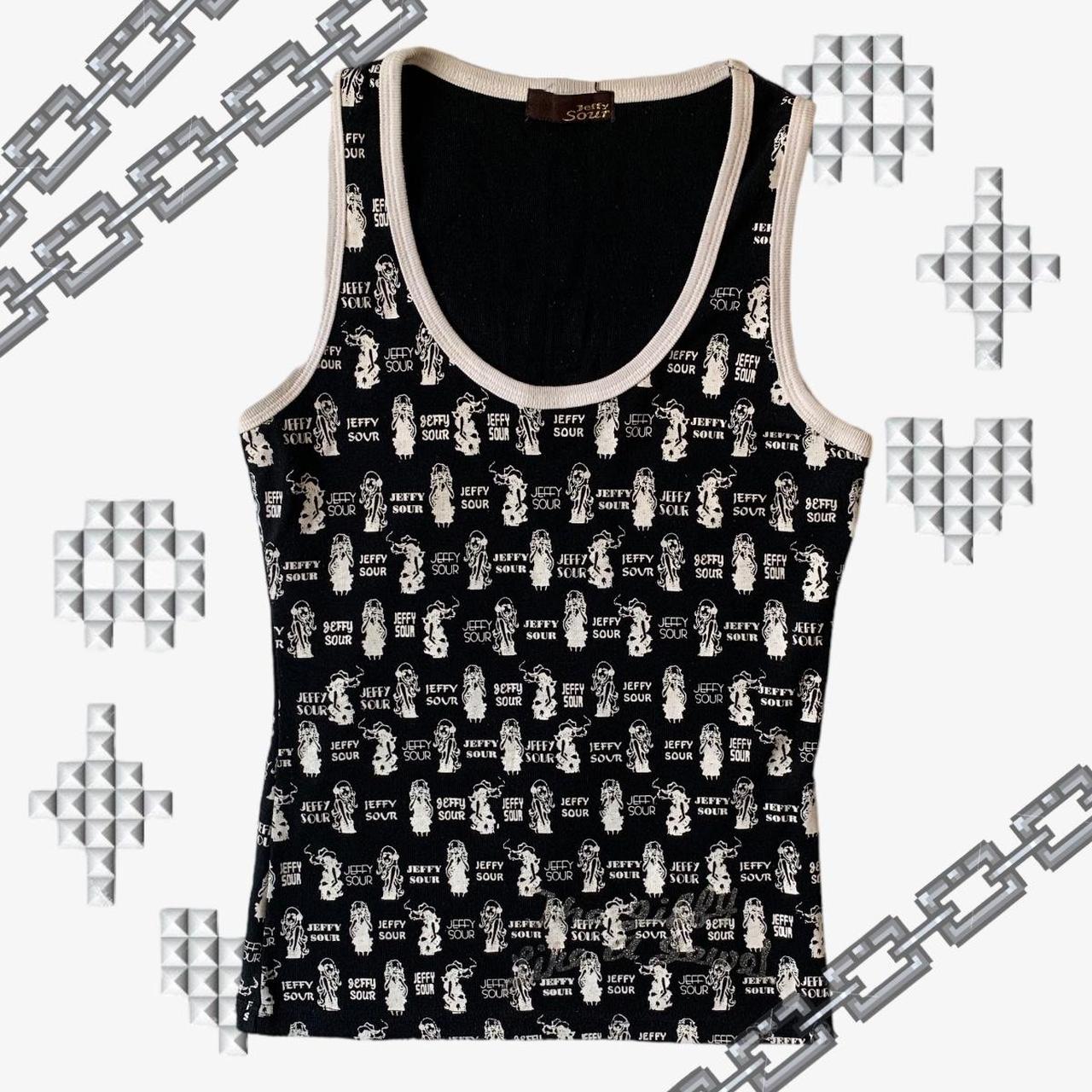 Japanese brand grunge/gyaru tank top. An adorable... - Depop