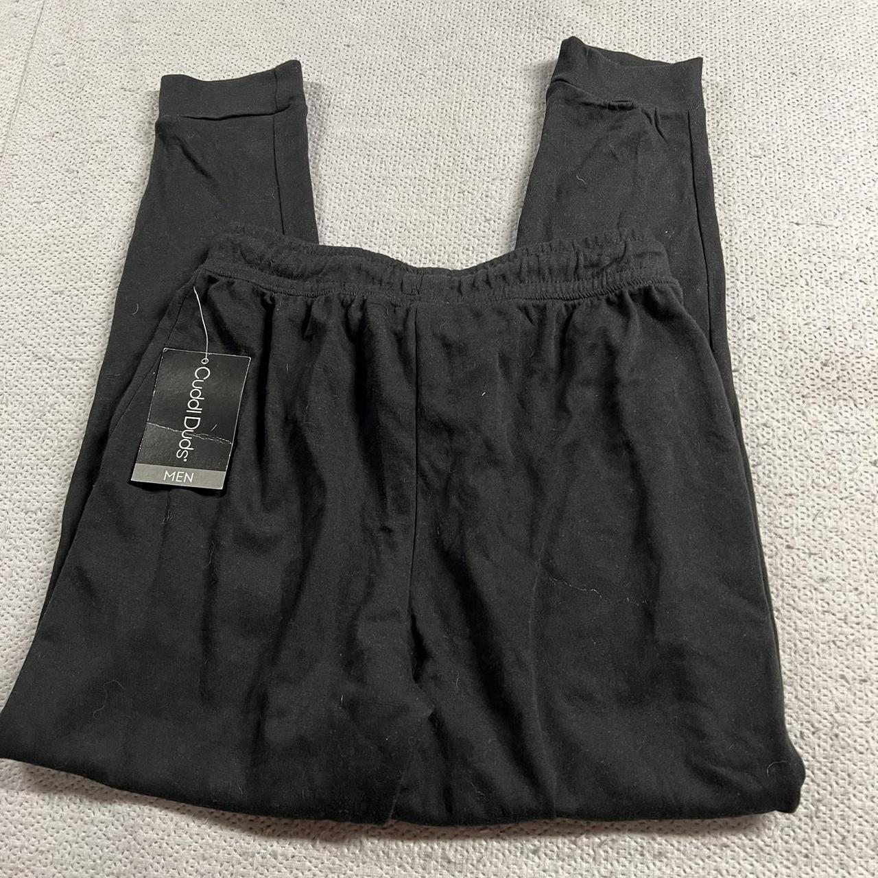 Cuddl Duds Black Cotton Blend Lounge Joggers Size Depop