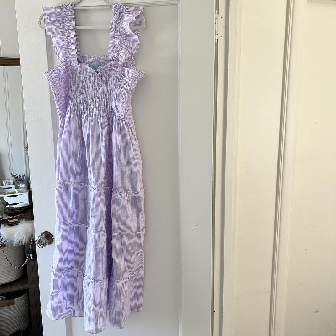 Hill House Home Ellie Nap Dress Lilac Stripe clip... - Depop
