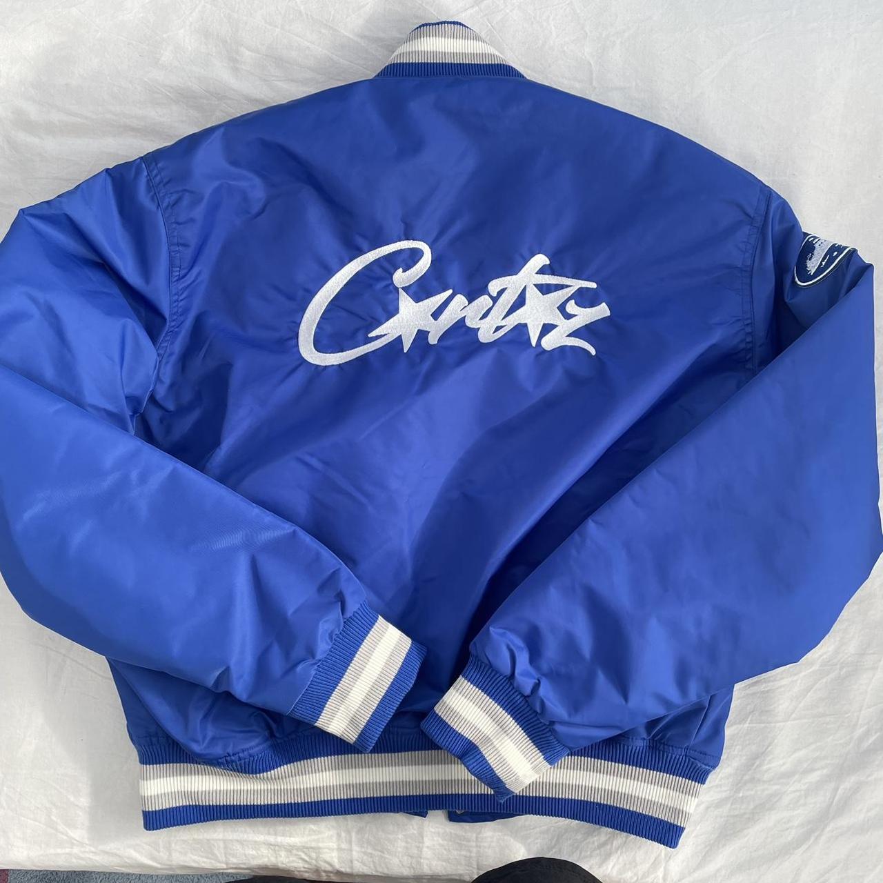 Corteiz Stadium Blue Varsity Jacket 🦋🔵 Only worn a... - Depop