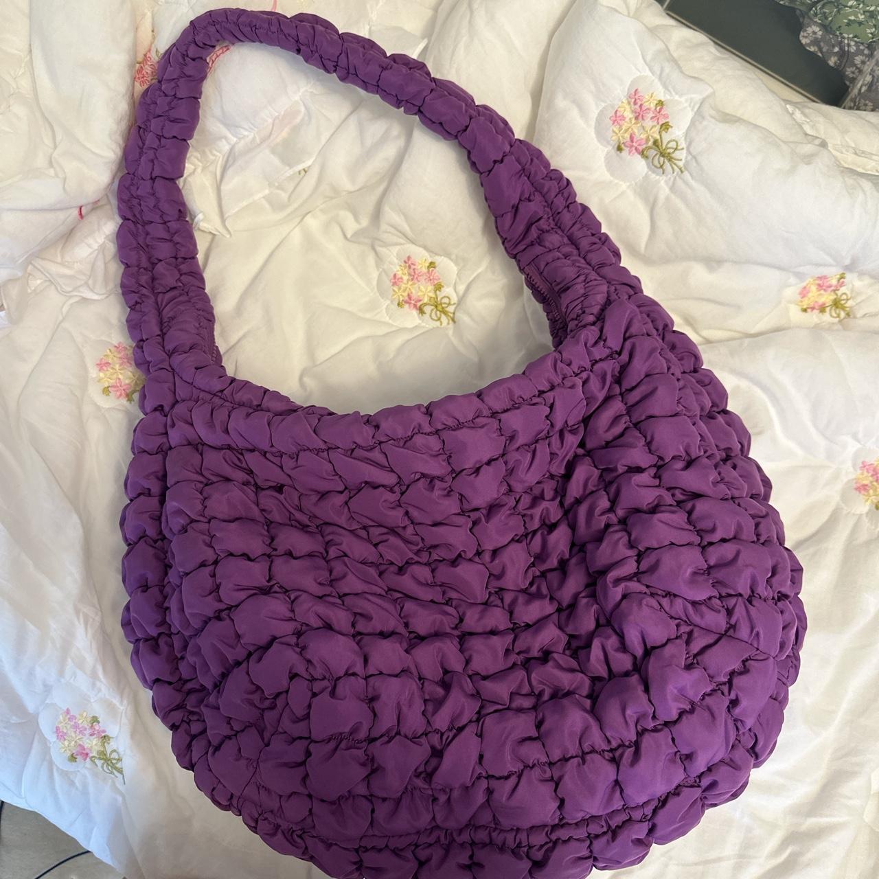 cos oversized quilted purple bag like new... - Depop