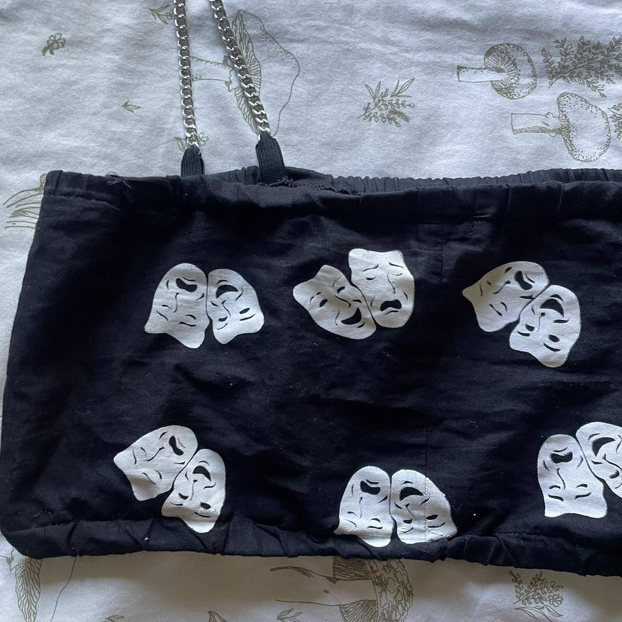 ella loca mini cropped tank with chain straps size L... - Depop