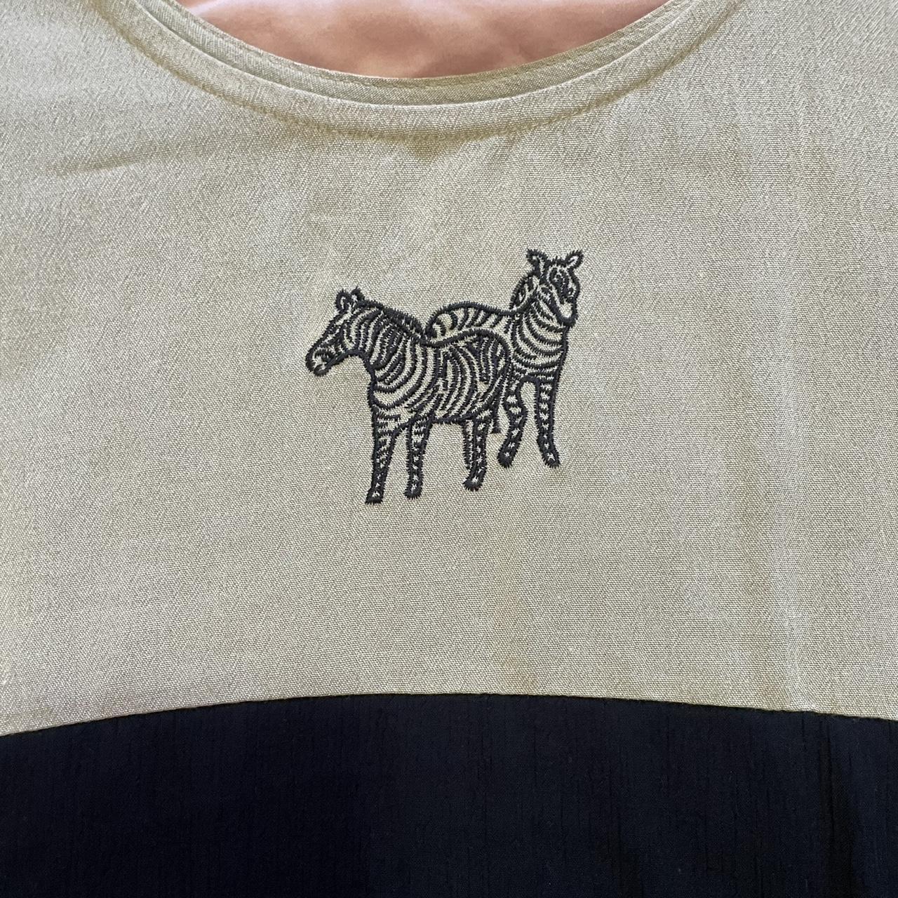 Vintage Millers zebra print tank top Marked size 10... | Depop