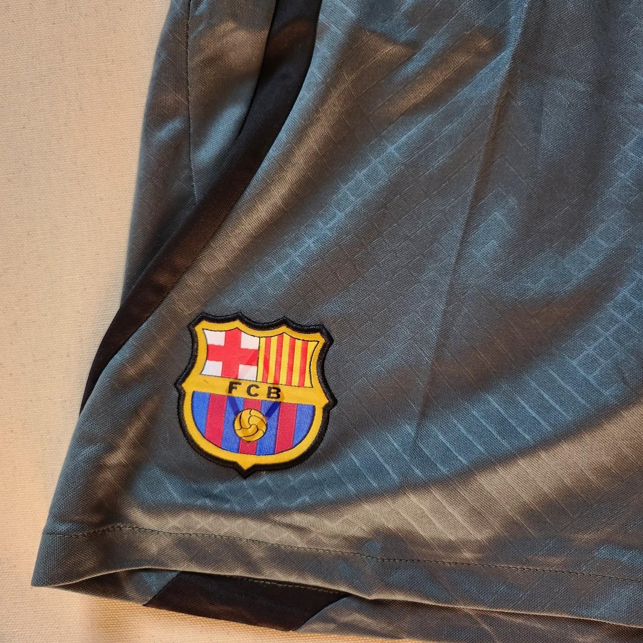 Barcelona Training Shorts With zip up... - Depop