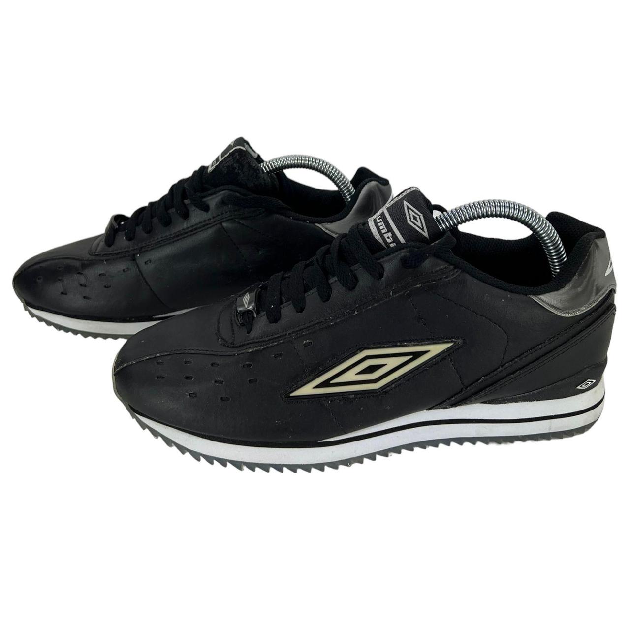Vintage Umbro Classic Running Low England Black Lace... - Depop