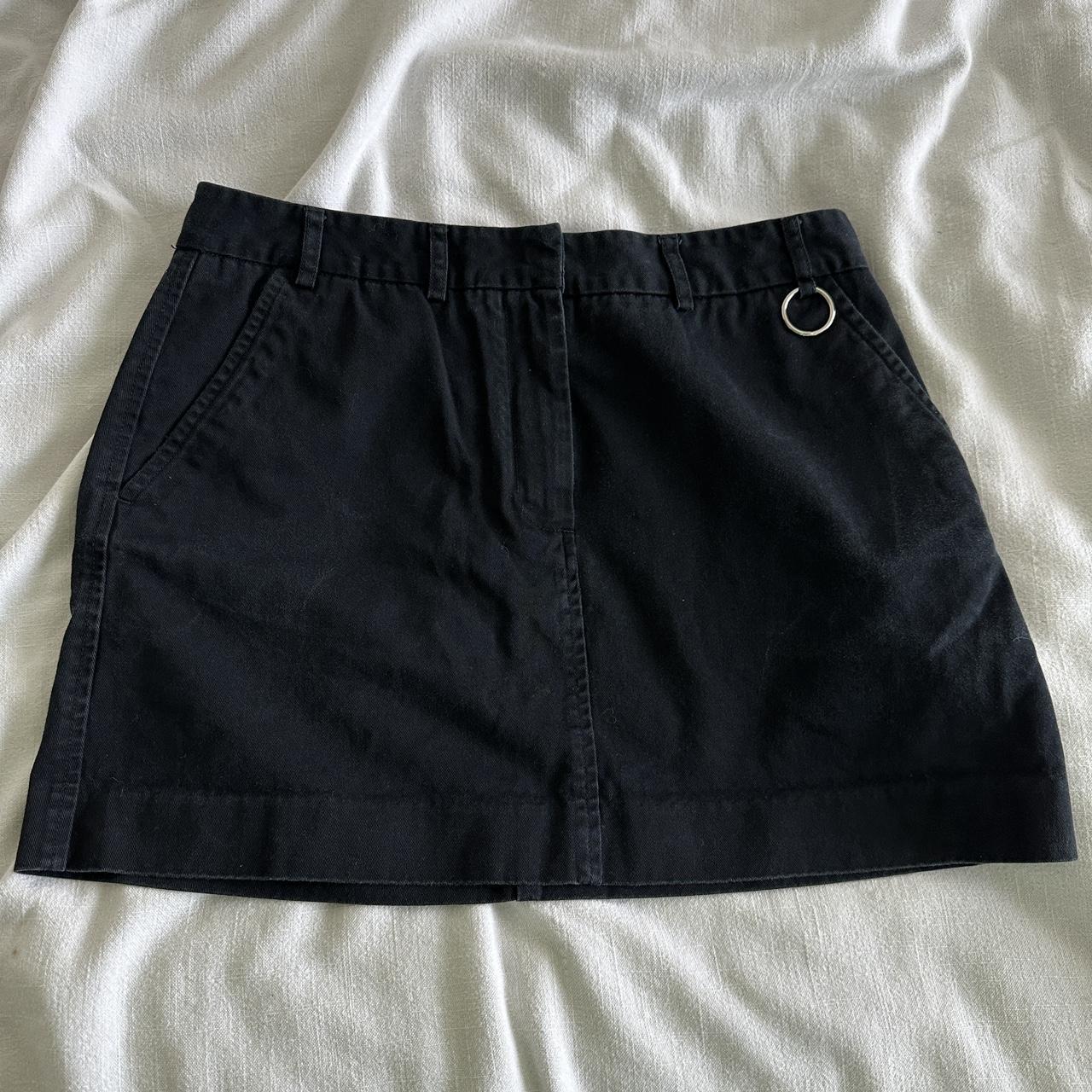 black moda international mini skirt • size medium •... - Depop