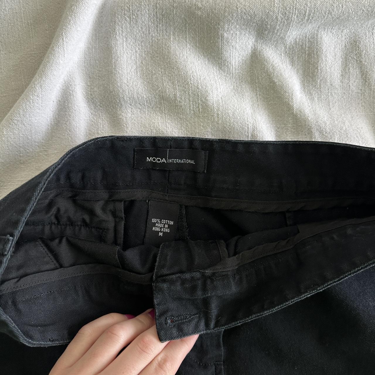 black moda international mini skirt • size medium •... - Depop