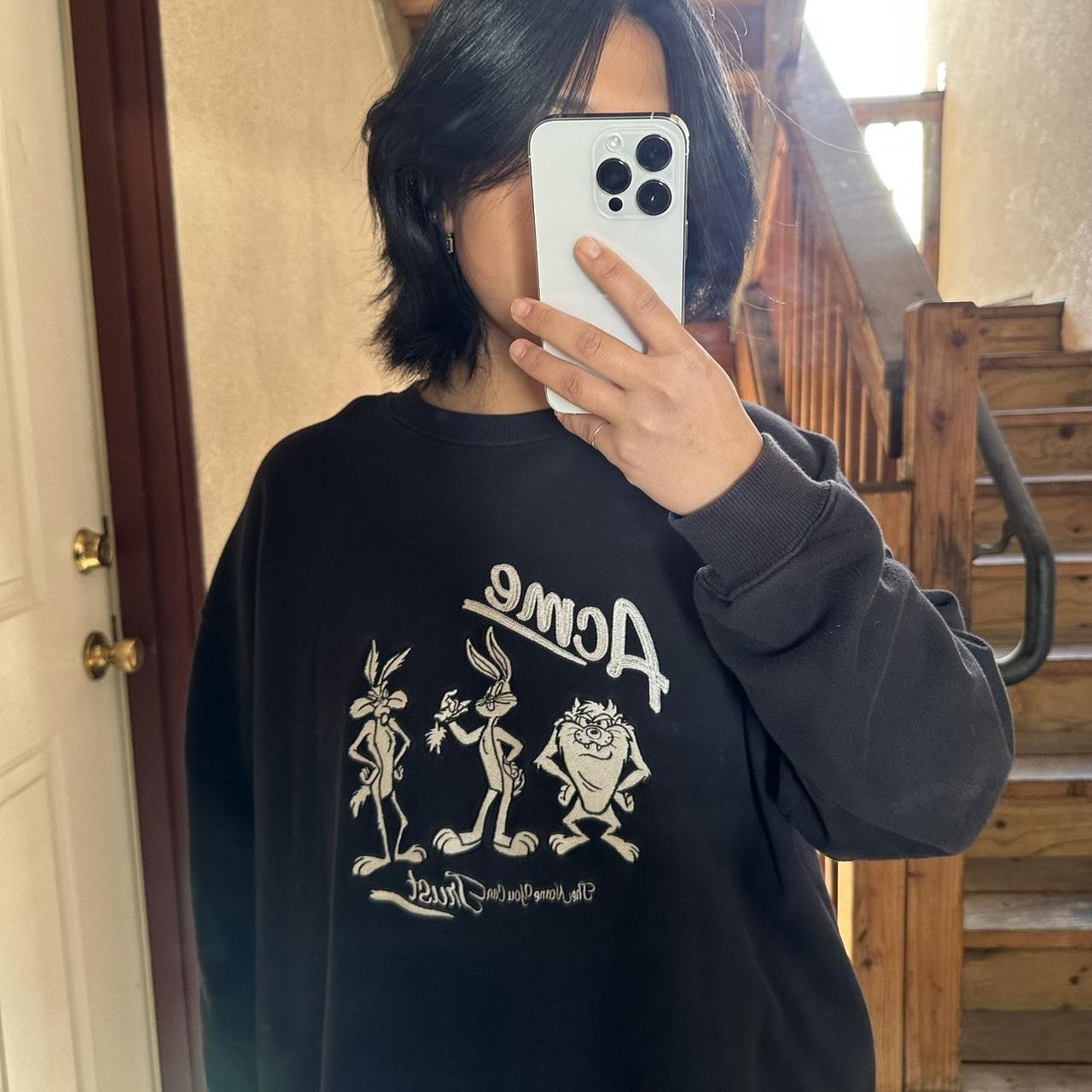 Fun Looney Tunes ACME collaboration black... - Depop