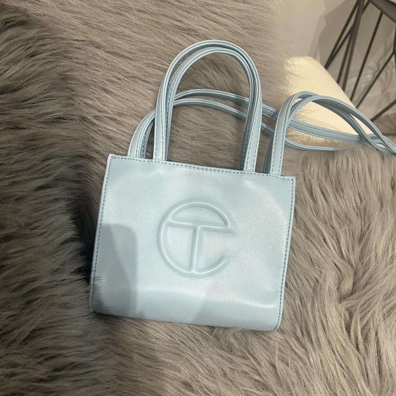 Blue mini telfar bag Don’t have the dust bag so... - Depop