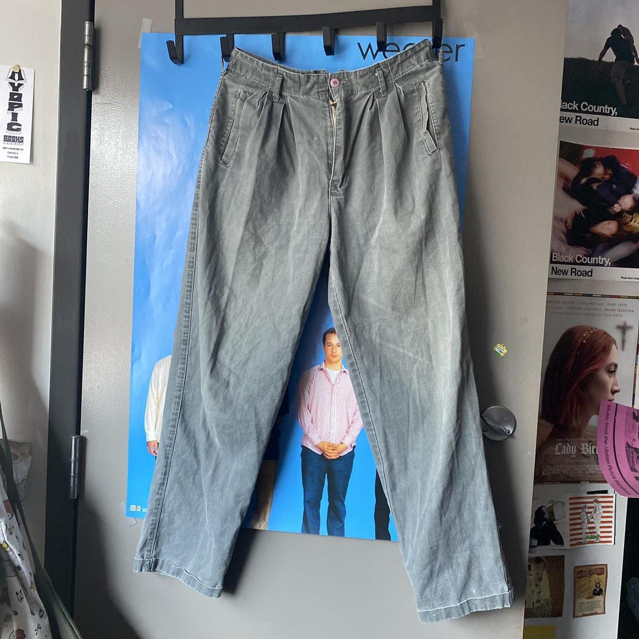 vintage grey chinos. really sturdy pants i used to... - Depop