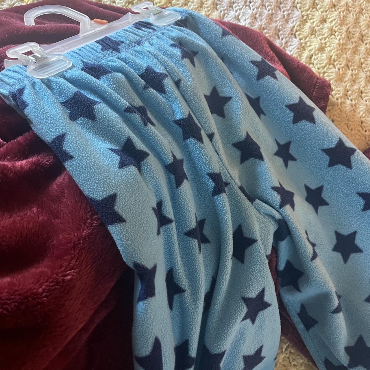 Blue star print girls pj pants, no waist band but... - Depop