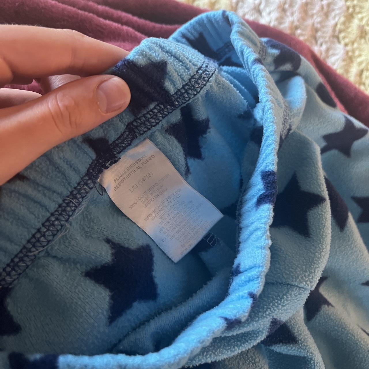 Blue star print girls pj pants, no waist band but... - Depop
