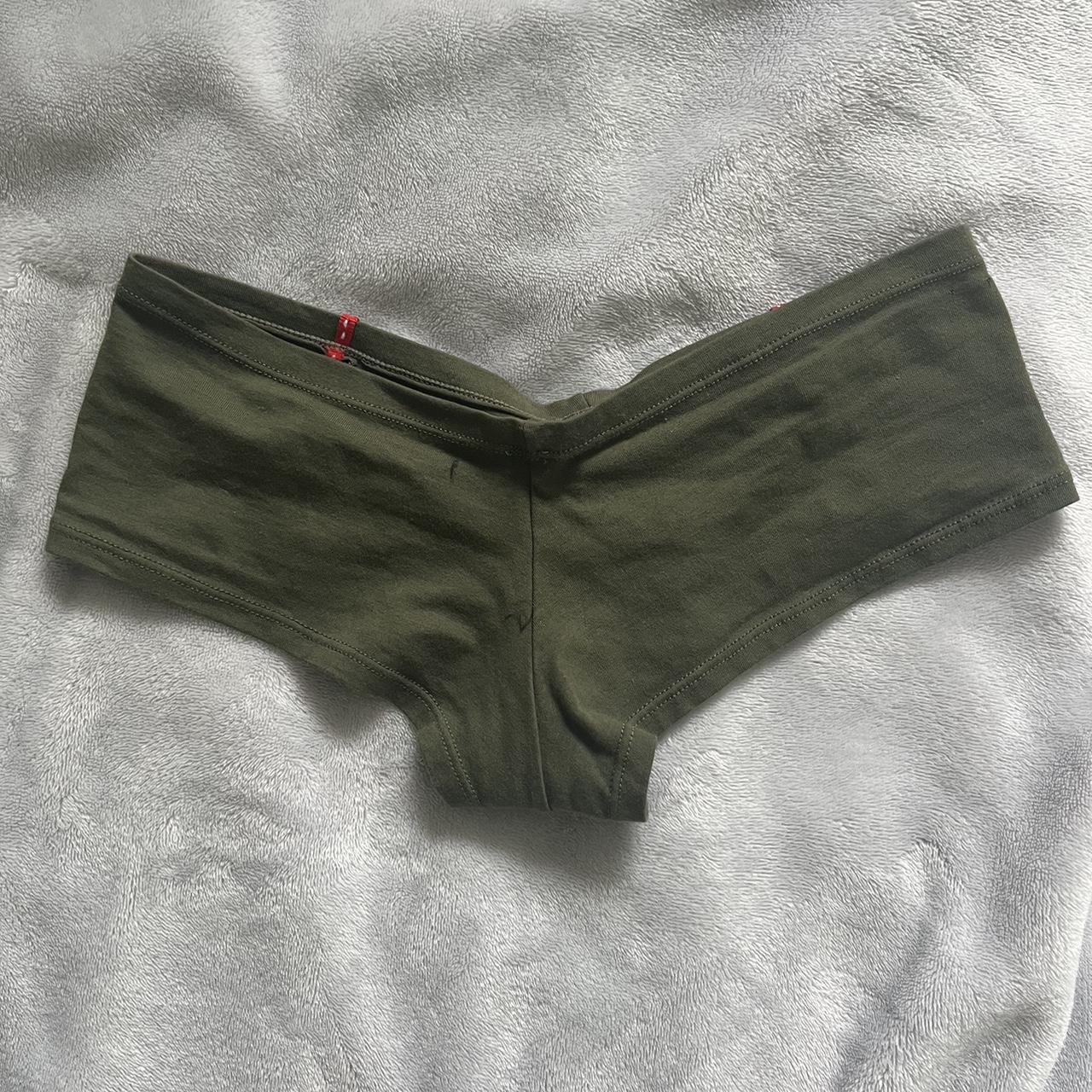 Green and red cheeky bow underwear🌟 Fits best if u... - Depop