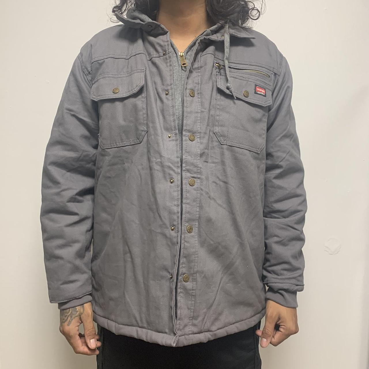 Wrangler grey double layer work jacket. Brand new,... - Depop