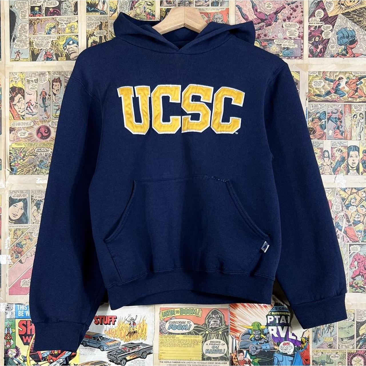 Essential Embroidered Navy Blue University Of... - Depop