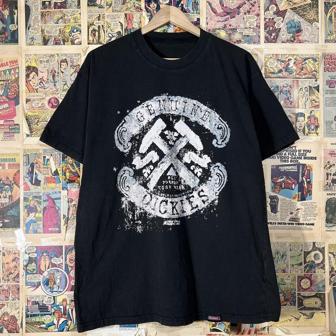 Essential Black Goth Grunge Genuine Dickies WorkWear... - Depop