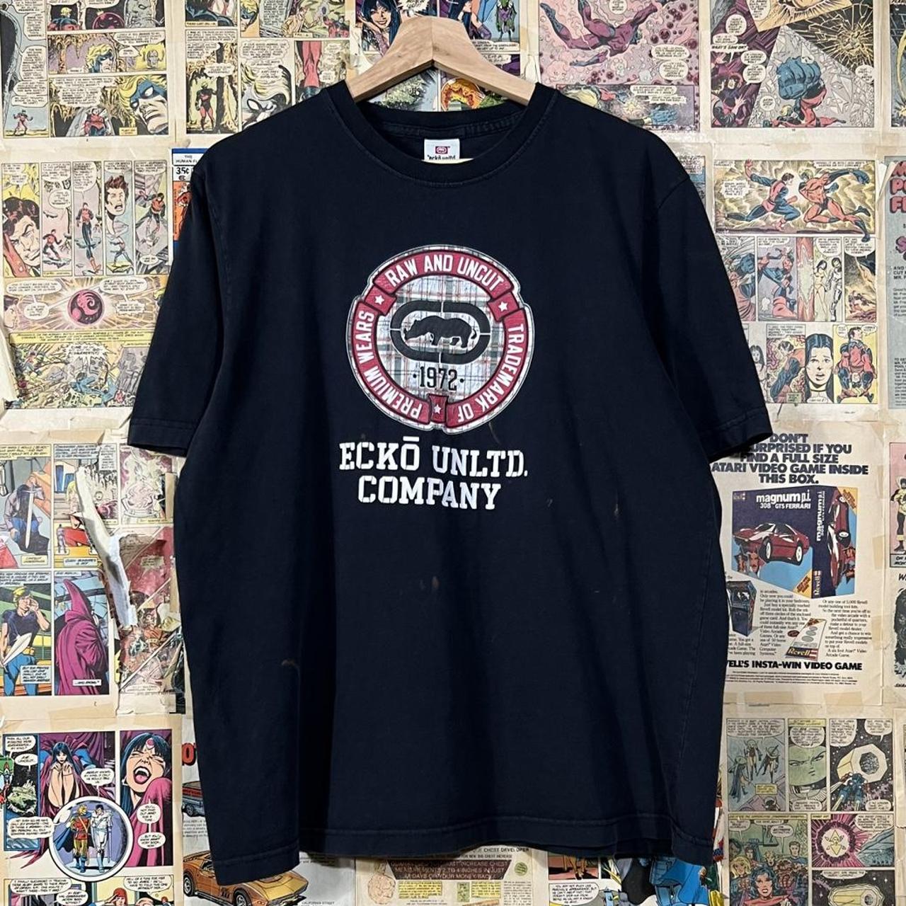 Vintage Essential Black Ecko Unltd Raw And Uncut... - Depop