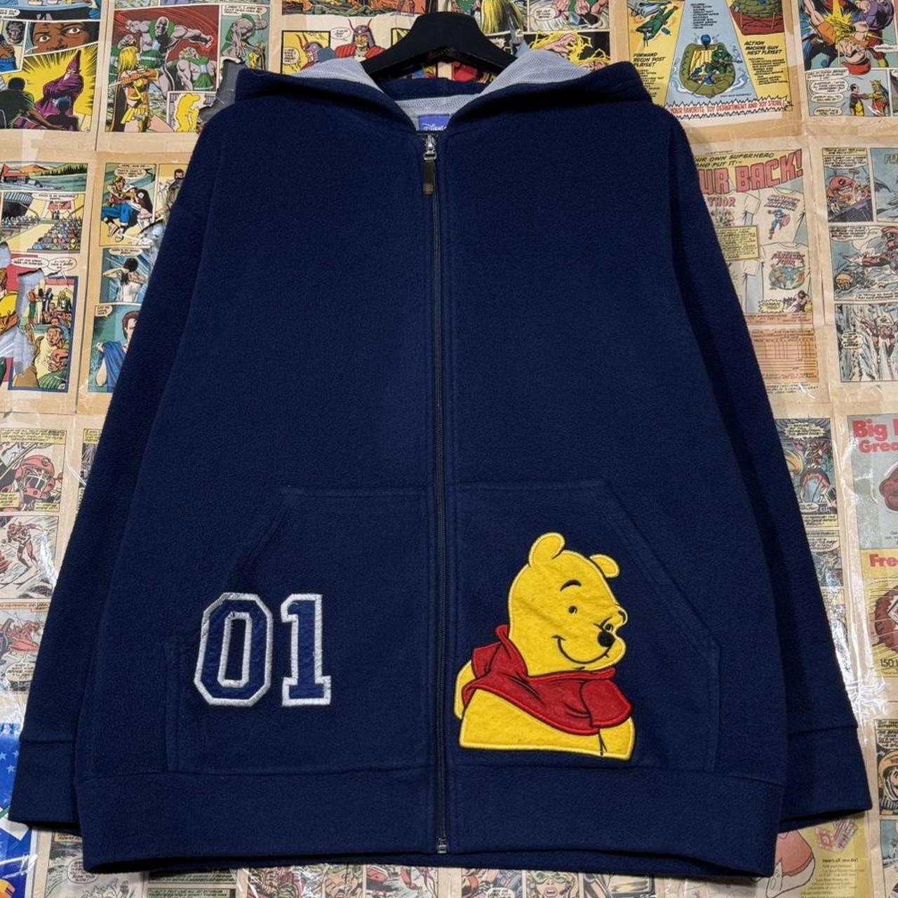 Vintage 2001 Essential Embroidered Navy Blue Disney... | Depop