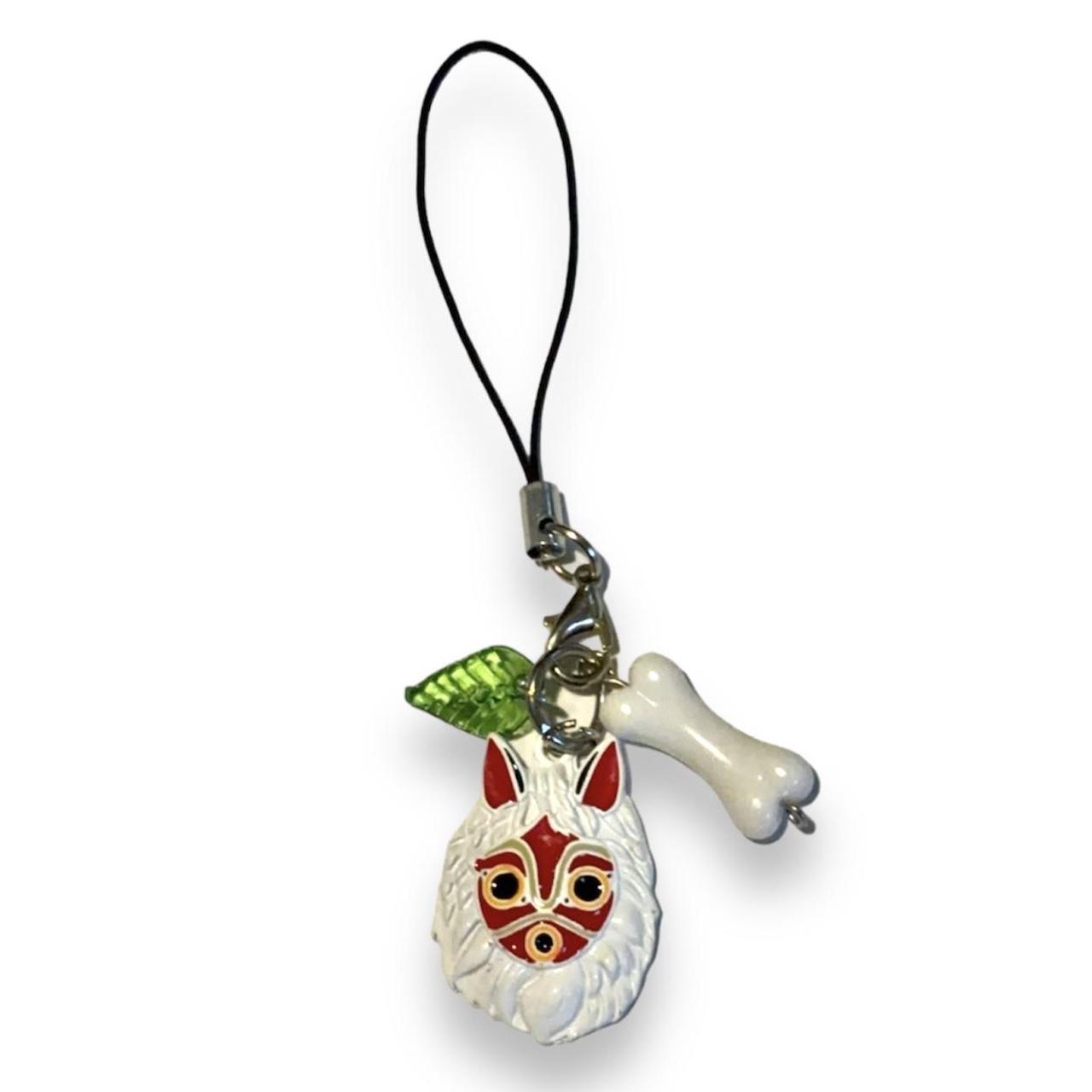 studio ghibli 𖦹 princess mononoke keychain/charm ⋆... - Depop