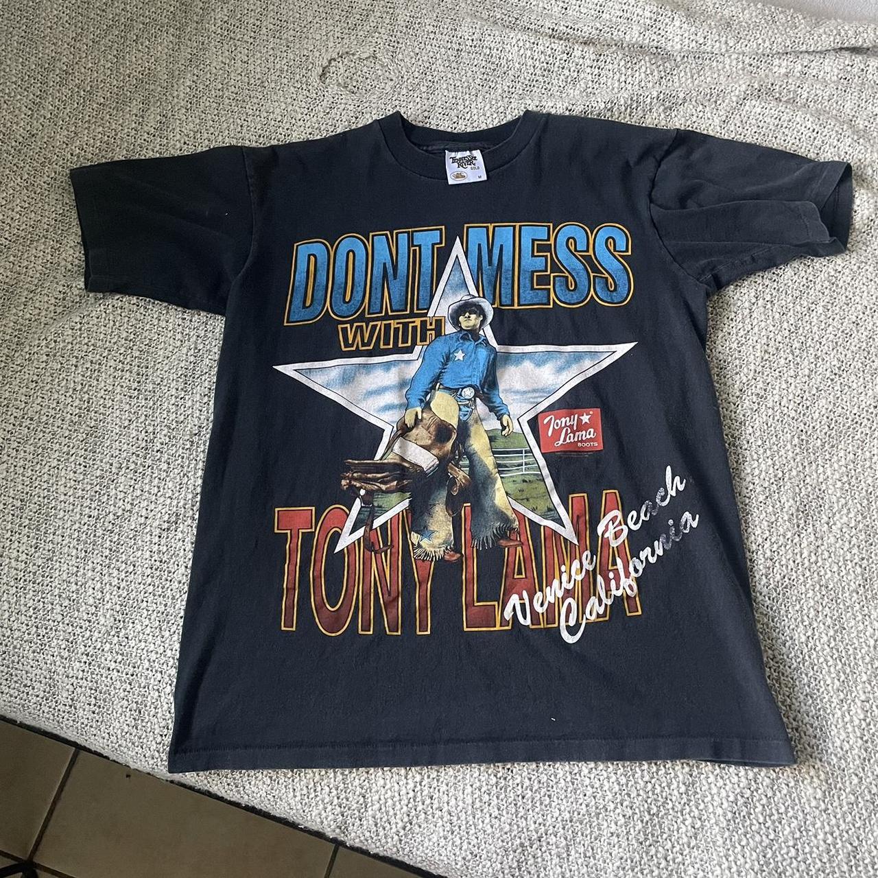 Vintage Tony Lama rodeo cowboy shirt. Shits pretty... - Depop