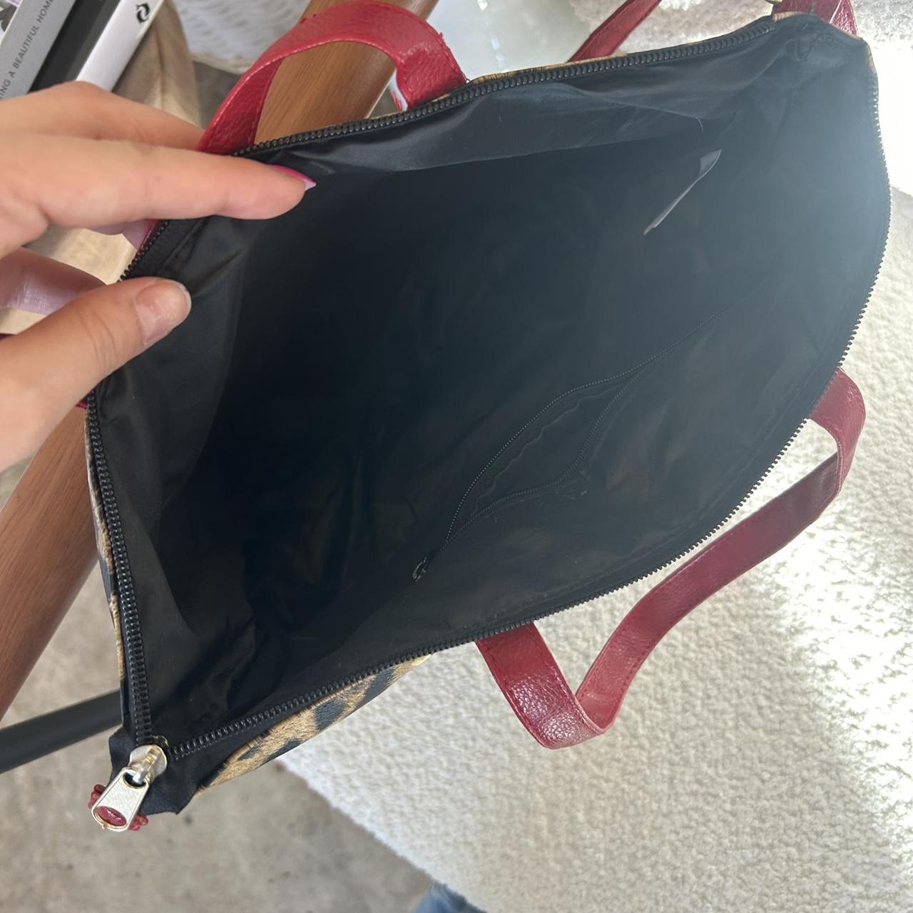 Adorable cheetah print and red detail purse. Faux... - Depop