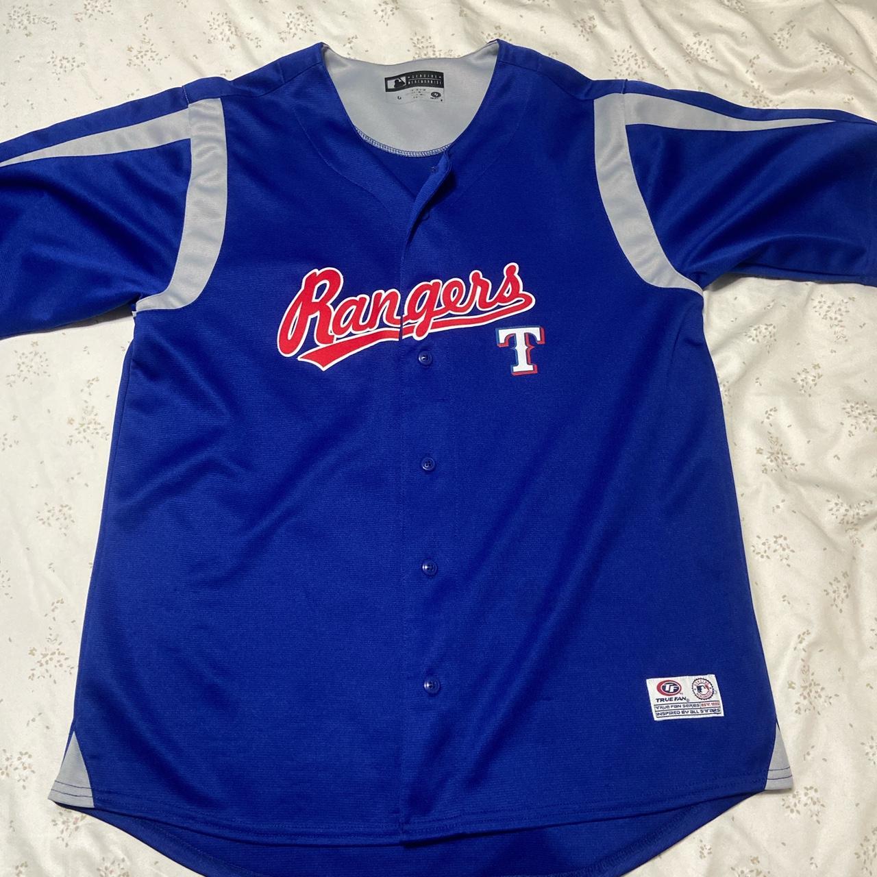 Texas Ranger Jersey - size large - thrifted,... - Depop