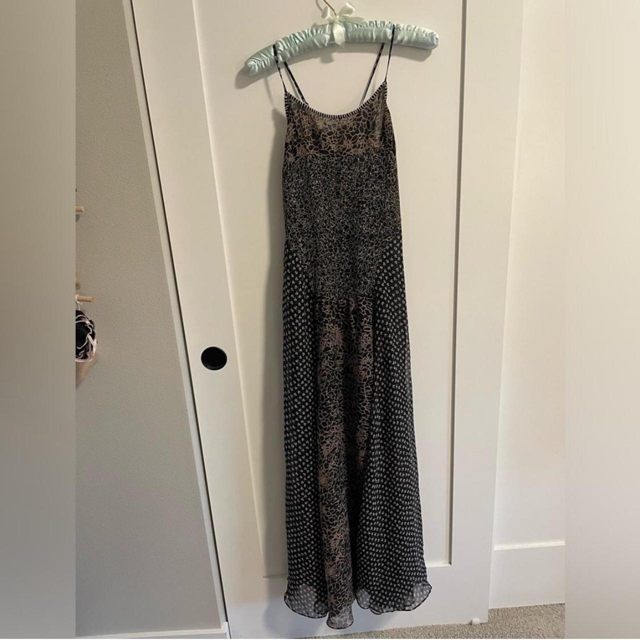 mesh free people patchwork maxi slip dress in great... | Depop