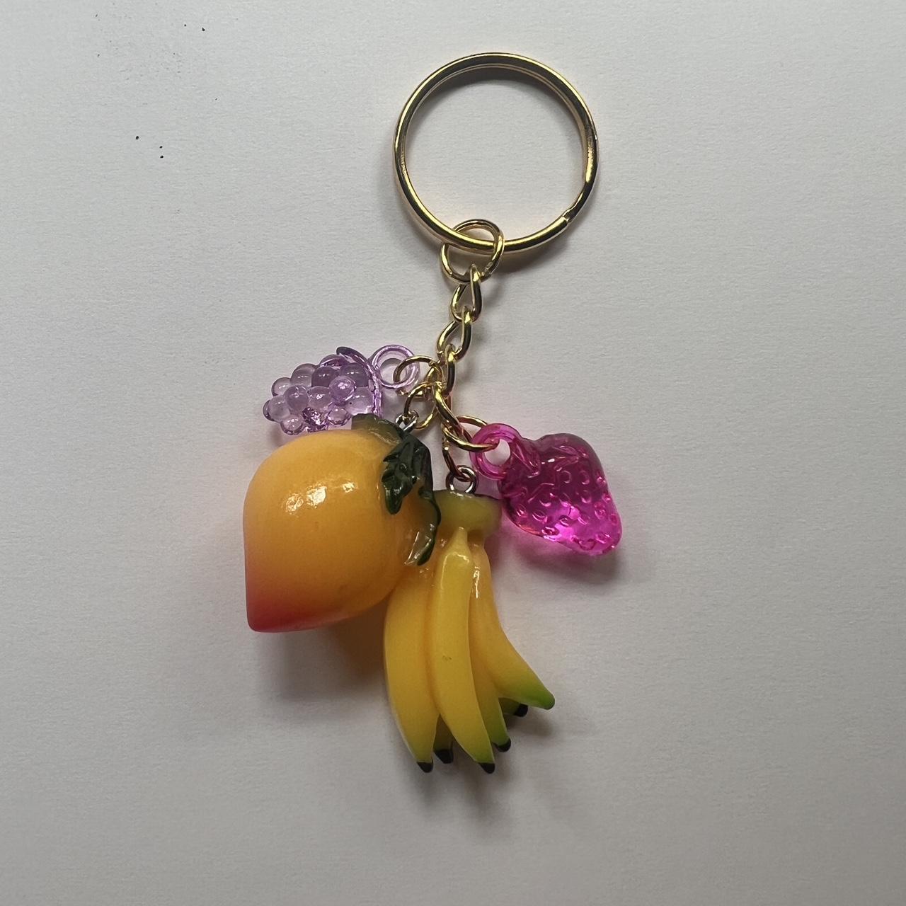 Handmade Fruit Keychain 🍌🥭🍇🍓 perfect for summer It’s... - Depop