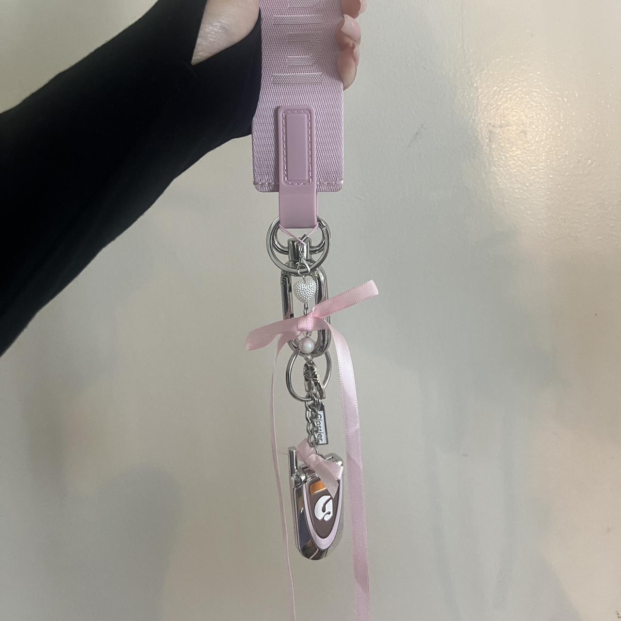 Bundle!! Lululemon Never Lost Keychain in pink peony... - Depop