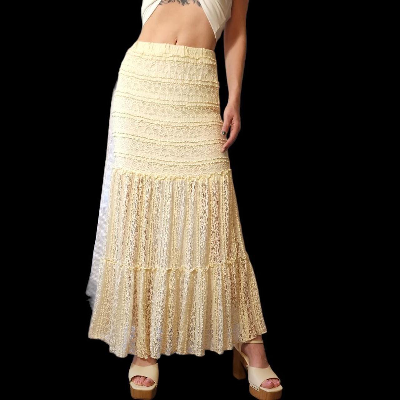 🏵Y2k Bohemian Rapsody Skirt Beautiful lacy skirt... - Depop