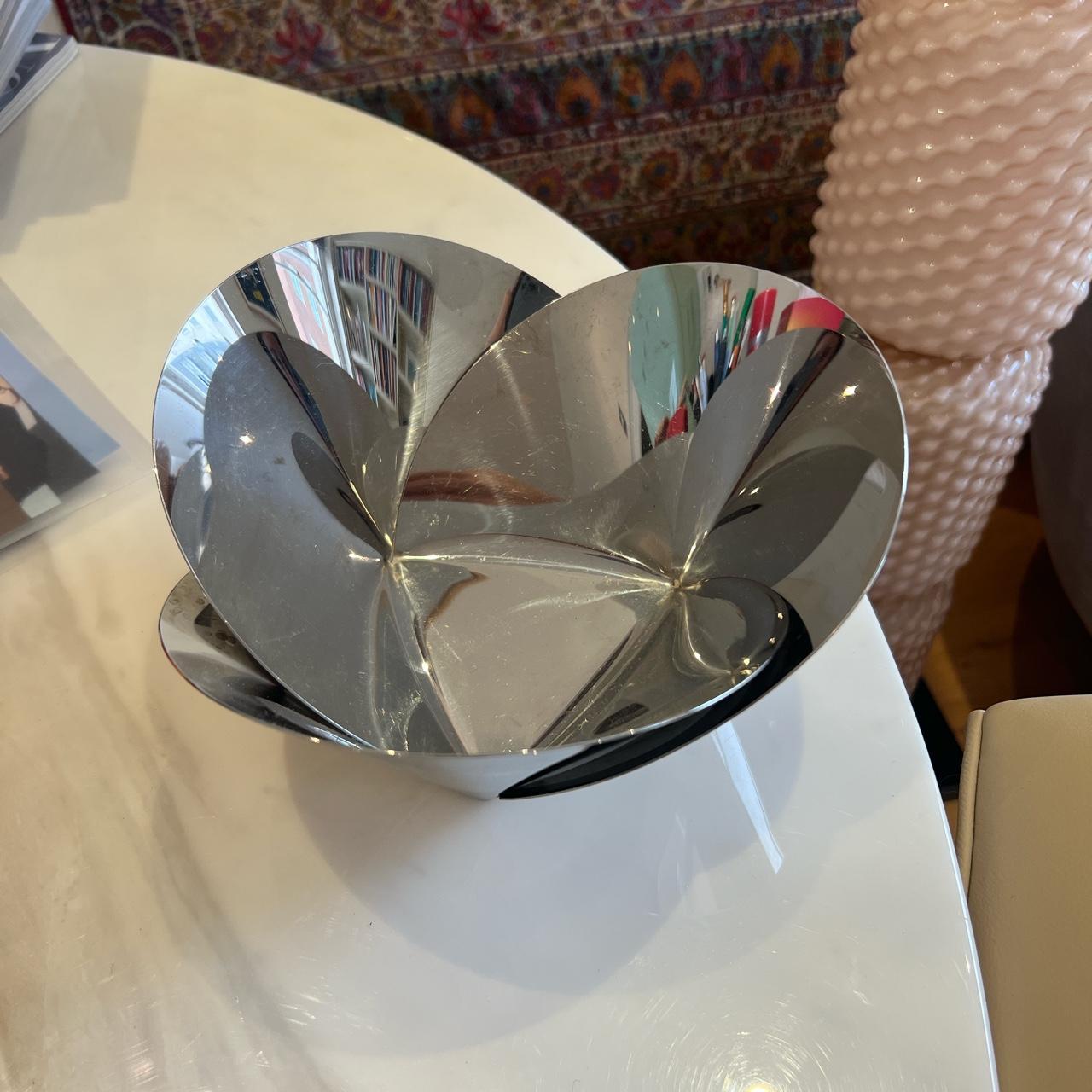 Alessi fruit bowl stainless steel 21cm - Depop