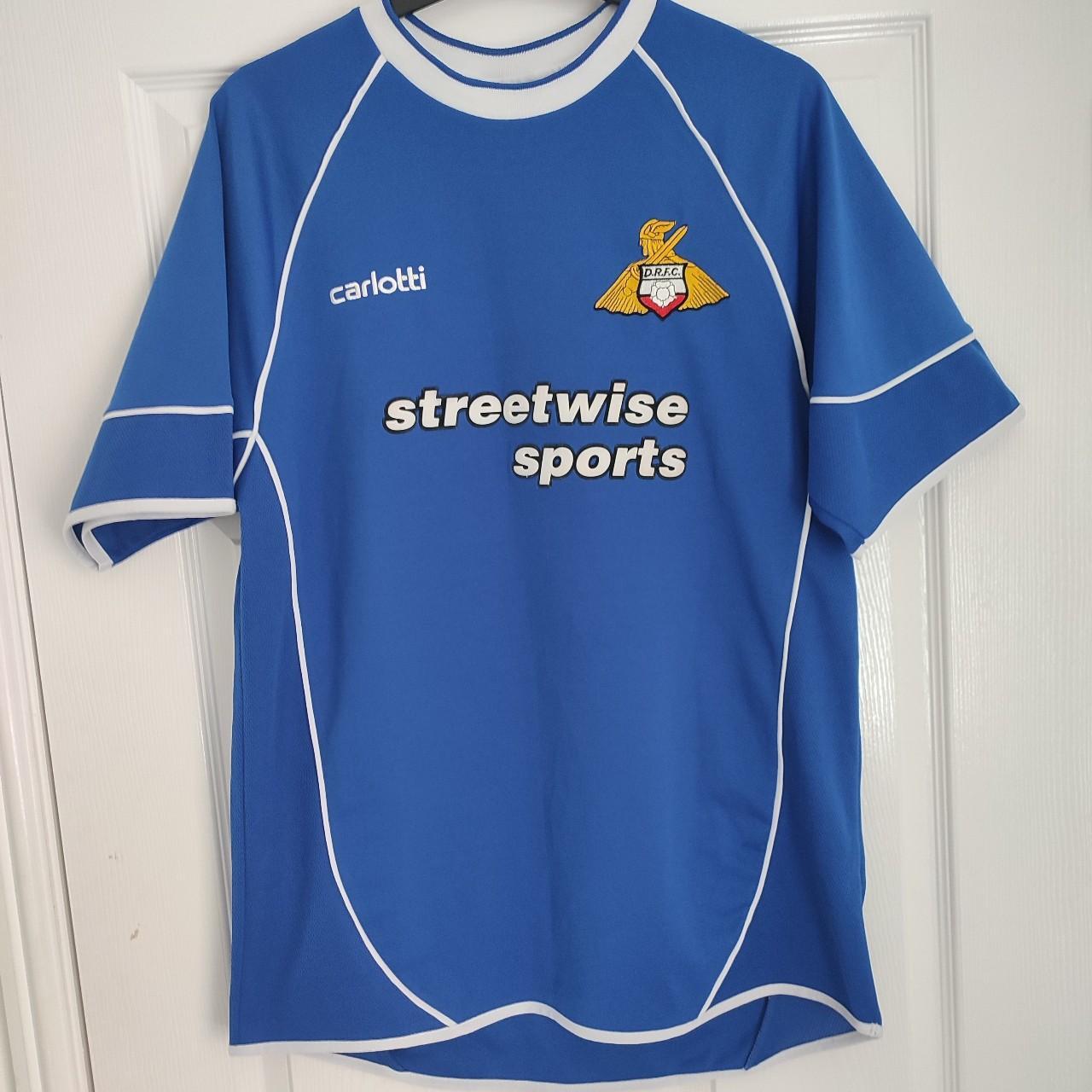 Large mens retro Doncaster Rovers football... - Depop