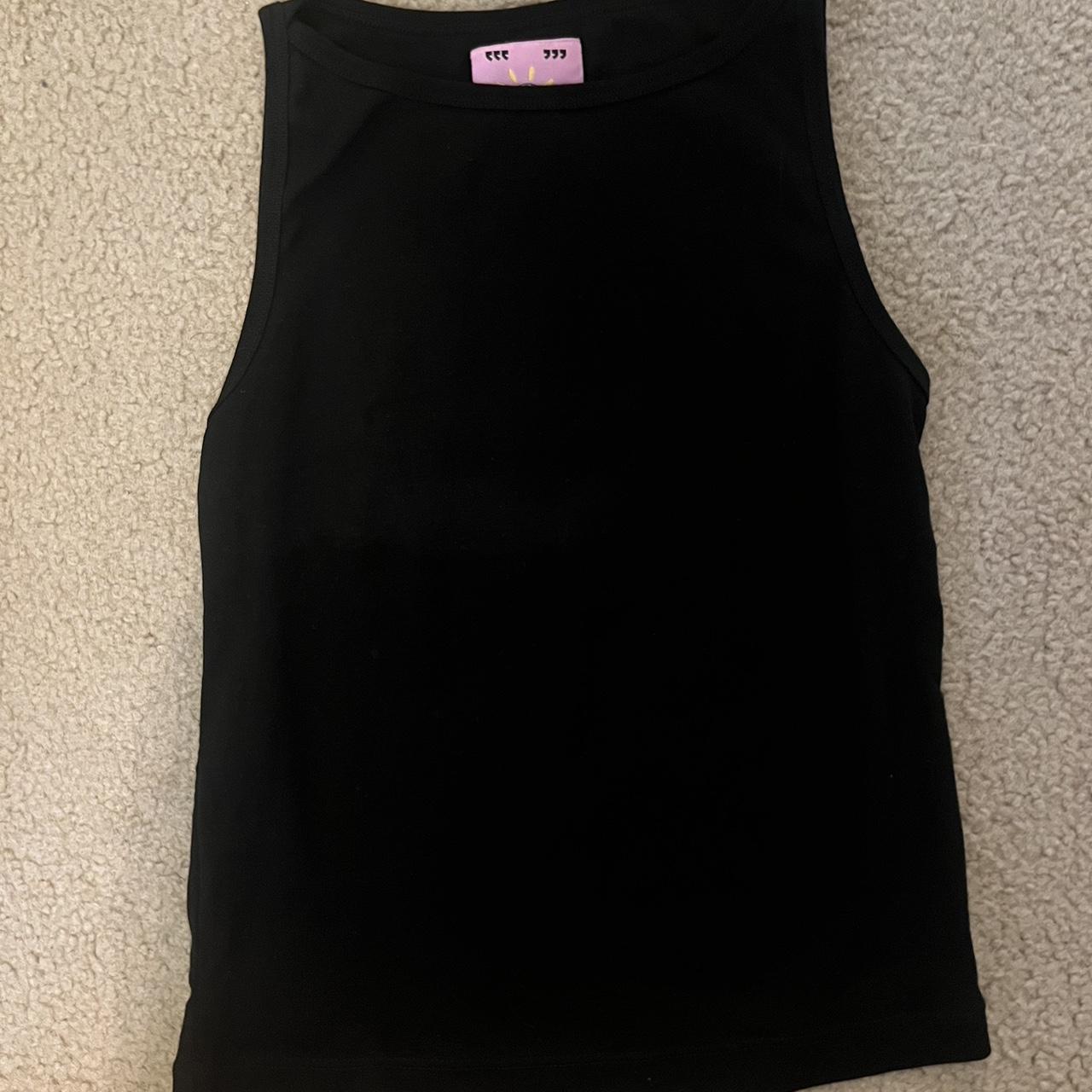 unif black tank top. size small, never worn - Depop