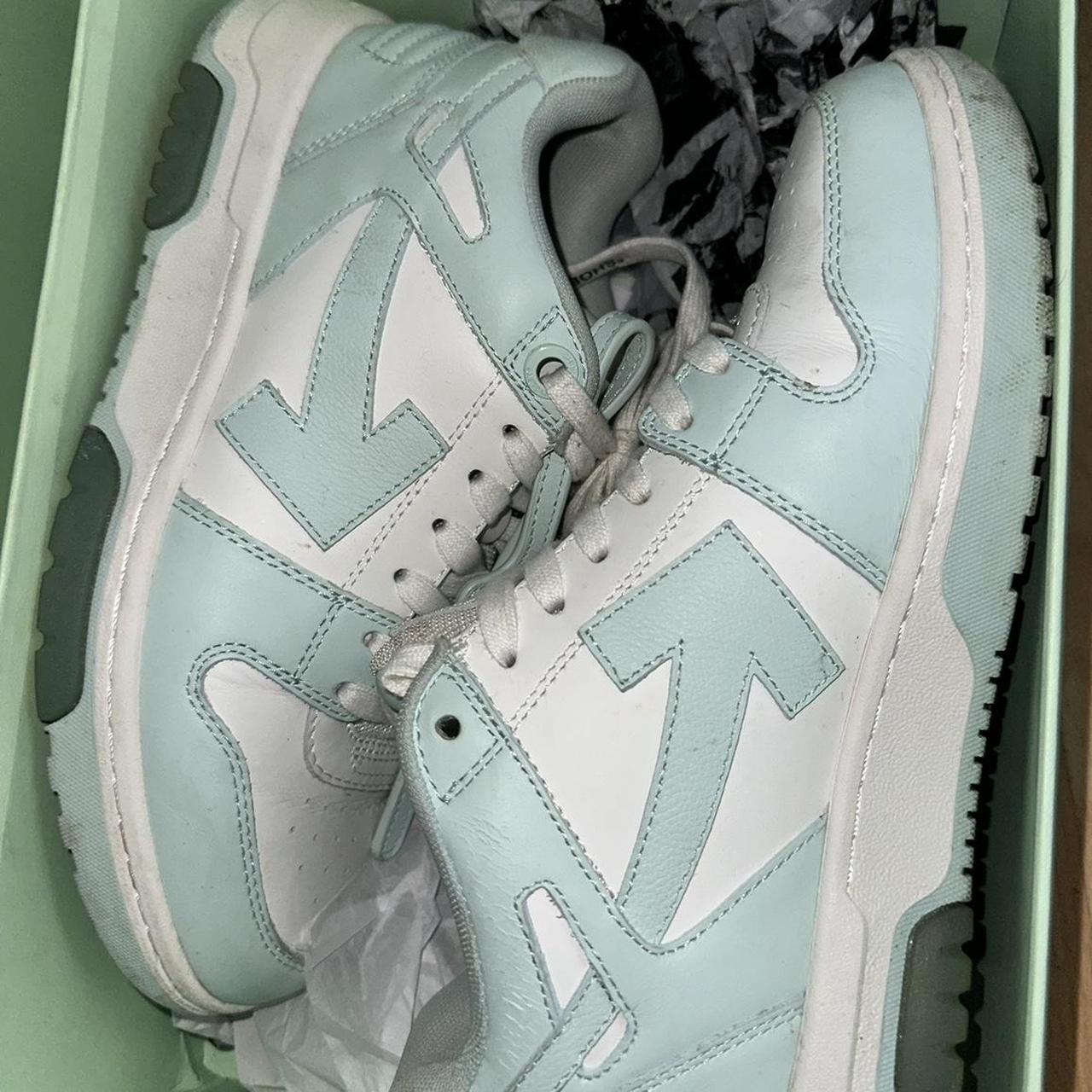 Off white out of office mint trainers womens size... - Depop