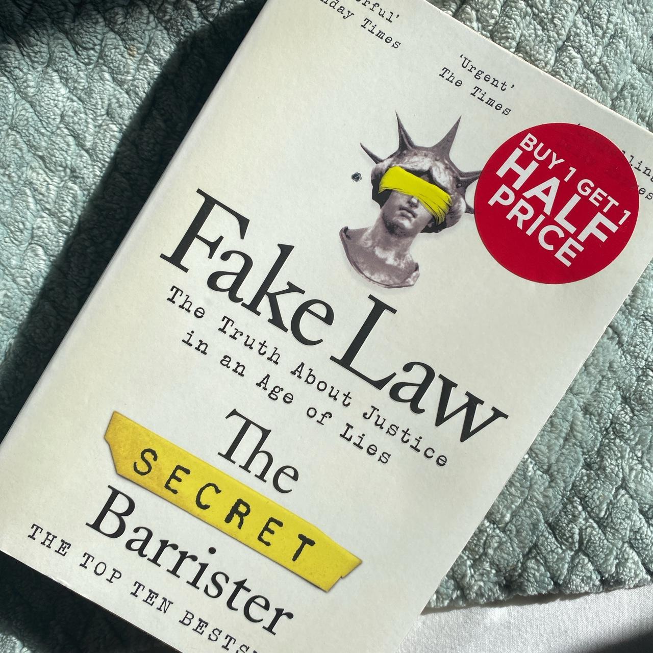 ‘Fake Law’ paperback book by The Secret Barrister... - Depop