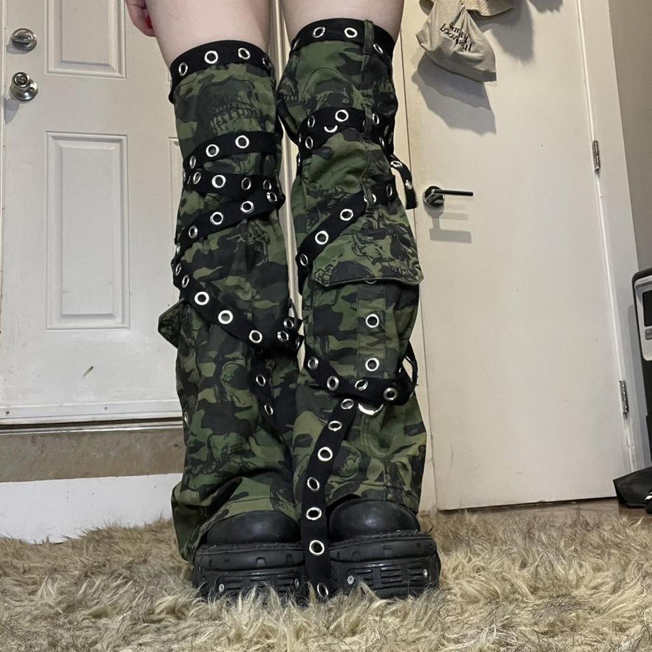 Camo leg warmers with adjustable grommet straps.... - Depop